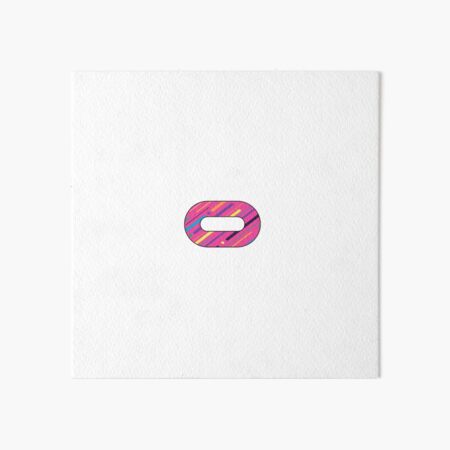 "Retro Pink Neon Oculus Logo" Art Board Print by VRStickers | Redbubble