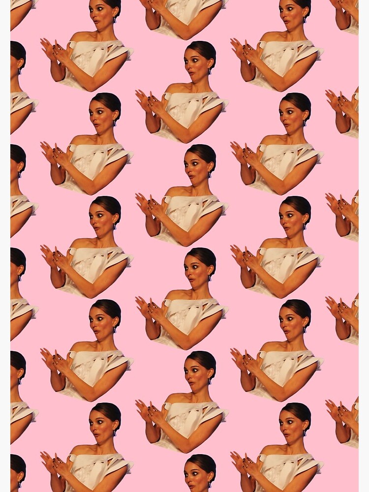"Natalie Portman Clapping Meme" Spiral Notebook by NariBiers | Redbubble