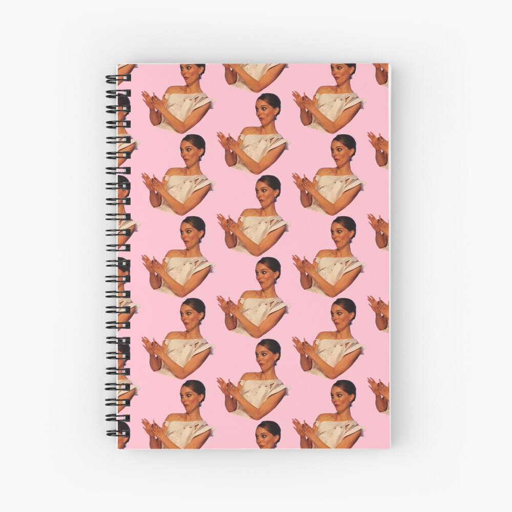 "Natalie Portman Clapping Meme" Spiral Notebook by NariBiers | Redbubble