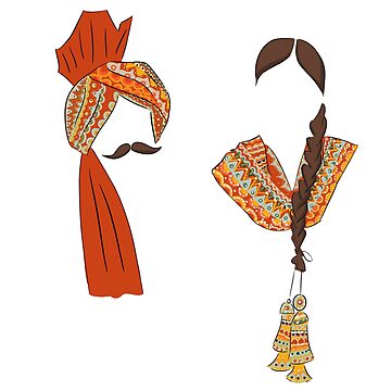 "pagg and paranda" Poster for Sale by Aisha Mohammad Nasreen | Redbubble