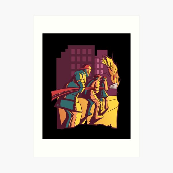 "Fireman Firefighters Life Bomberos Modern Hero Emergency Fire Rescue ...