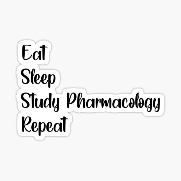 "Pharmacology" Sticker for Sale by Sarahgranchelli | Redbubble
