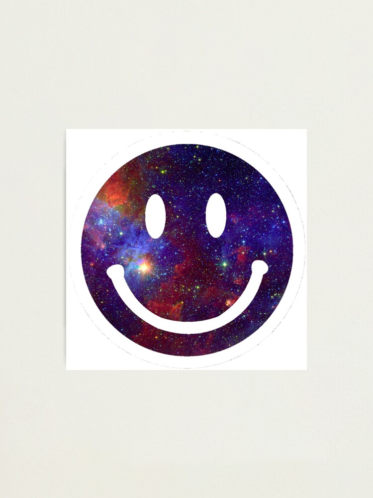 "Galaxy Purple smiley face " Photographic Print for Sale by ...