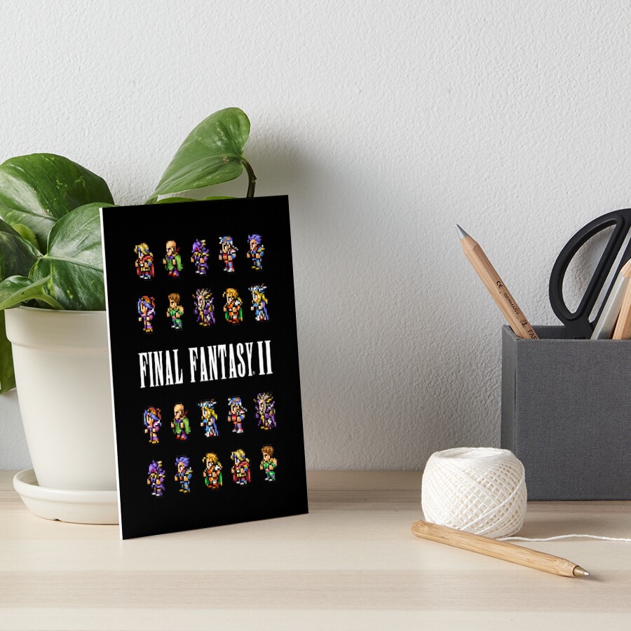 "Final Fantasy 2 II - Sprites PIXEL SPRITE" Galeriedruck von ZeWiss ...