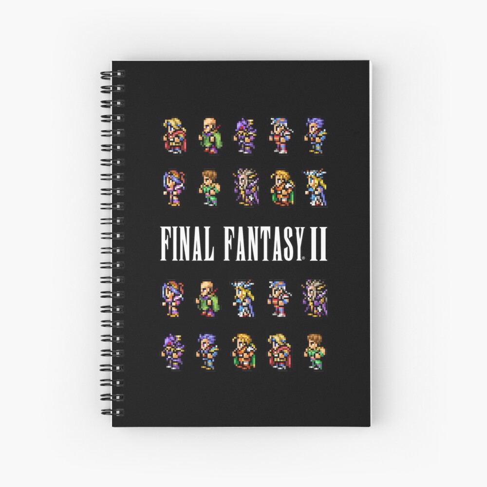 "Final Fantasy 2 II - Sprites PIXEL SPRITE" Spiral Notebook by ZeWiss ...