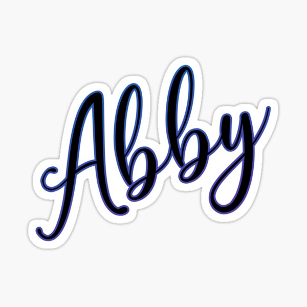 "Abby" Sticker for Sale by ArtPop88 | Redbubble