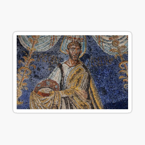 "Apostle Saint James the Great in ancient mosaic" Sticker by ...