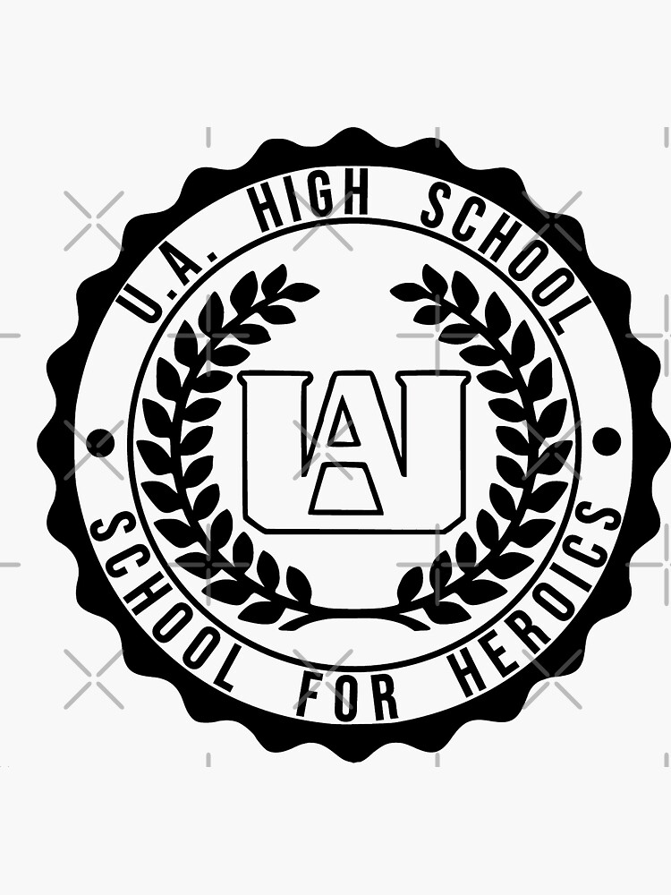 "MHA UA LOGO" Sticker for Sale by kbcunanan | Redbubble