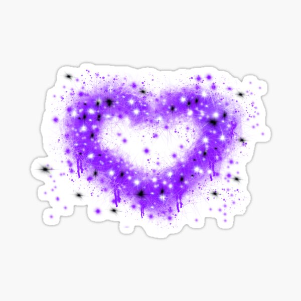 "Purple sparkling graffiti heart | grunge spray paint heart design ...