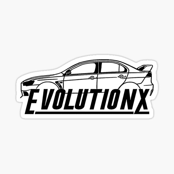 "Lancer Evolution X" Sticker by kbcunanan | Redbubble