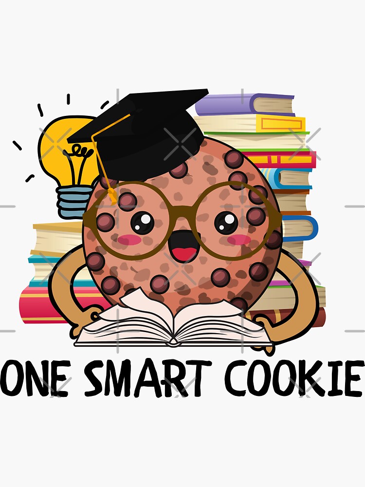 "One Smart Cookie" Sticker for Sale by VBeesTees | Redbubble