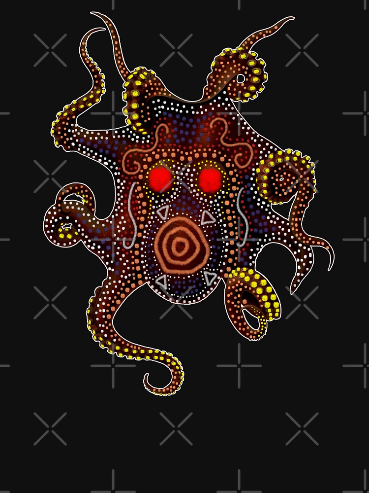"Aboriginal Octopus Art " T-shirt for Sale by darwinsworld | Redbubble ...