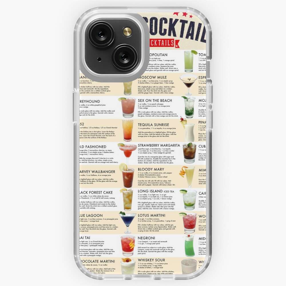 "Classic Cocktail Poster by Pocket Cocktails" iPad Case & Skin for Sale ...