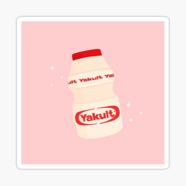 "Yakult Art Print" Sticker for Sale by Cchan0304 | Redbubble