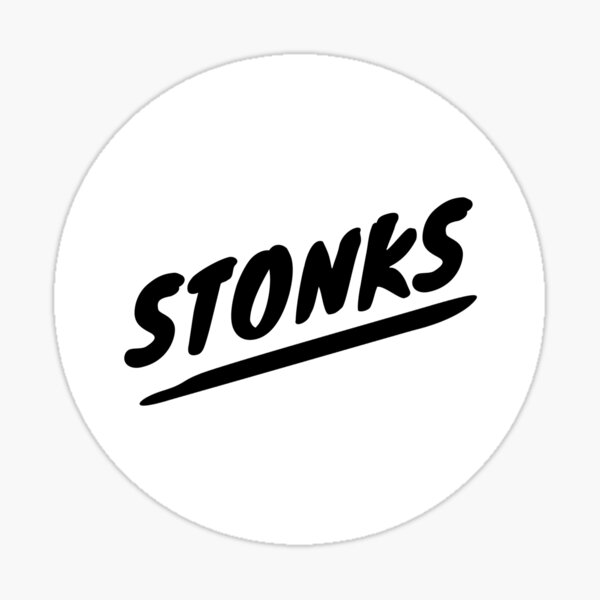 "Stonks" Sticker by Fetishion | Redbubble