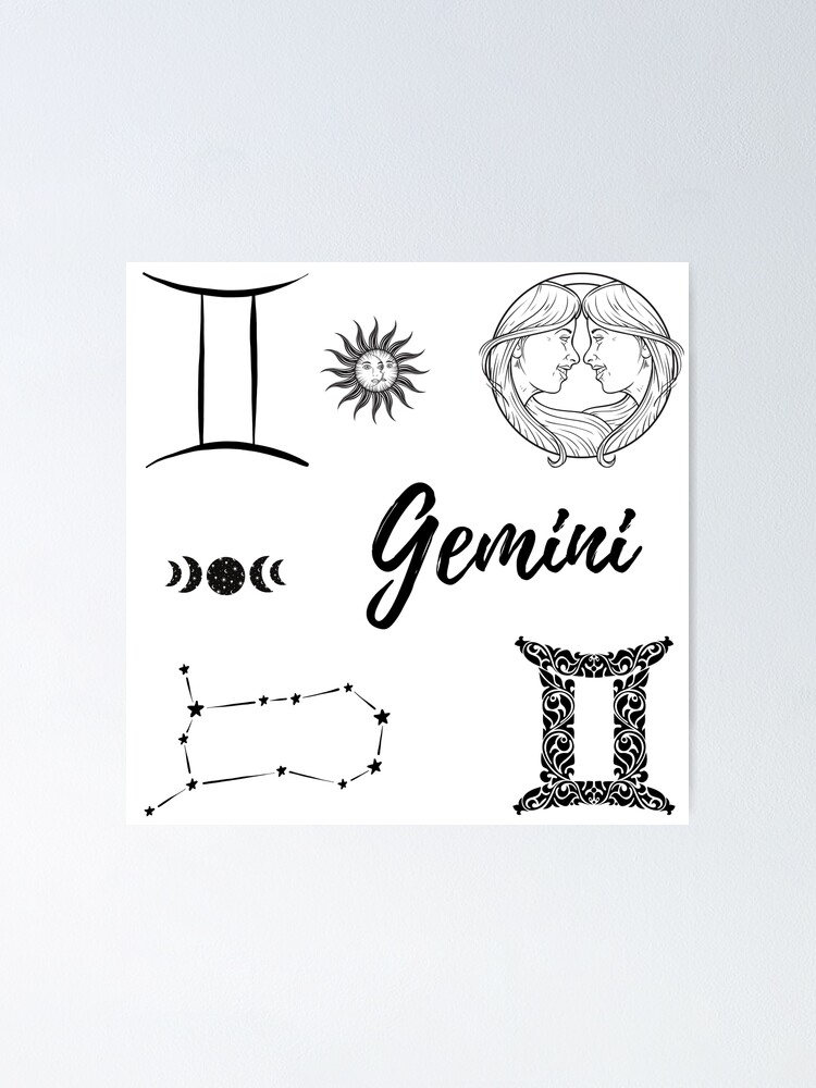 "Gemini Sticker Pack" Poster by M-Artie | Redbubble