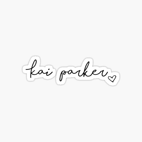 "kai parker " Sticker by christinag7 | Redbubble