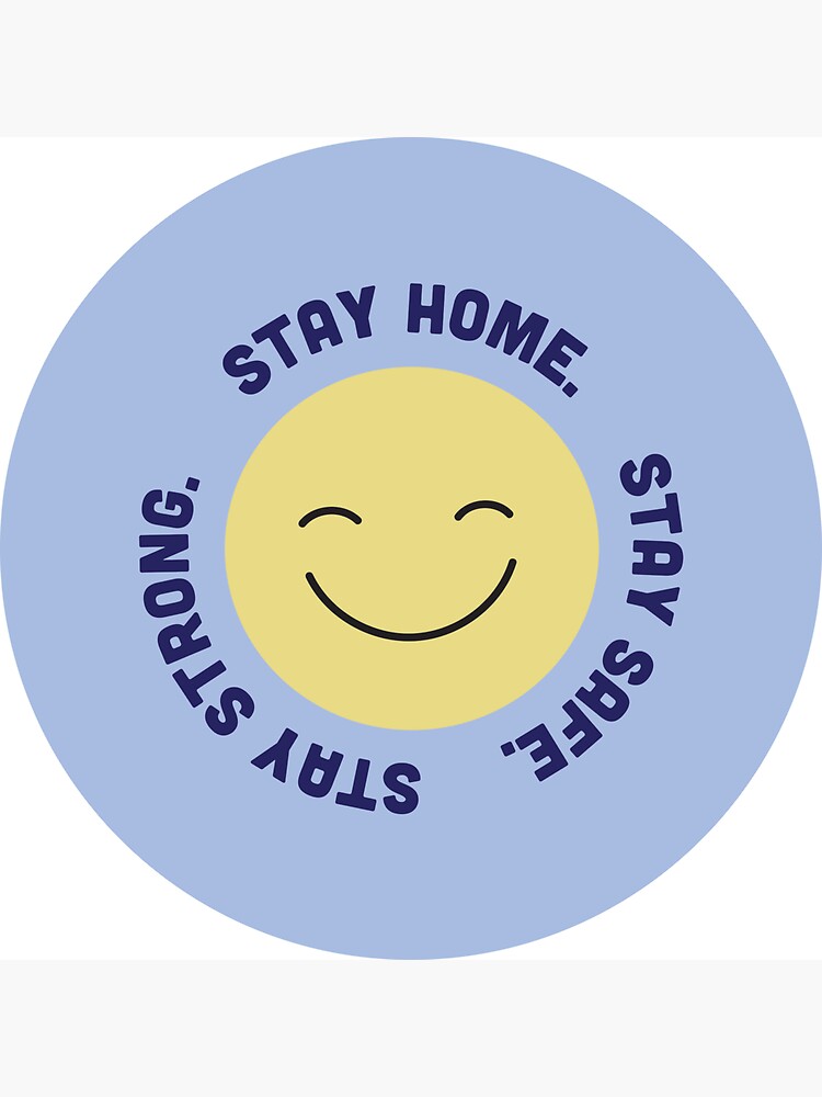 "Stay Safe Smiley" Sticker by mackenzielittle | Redbubble