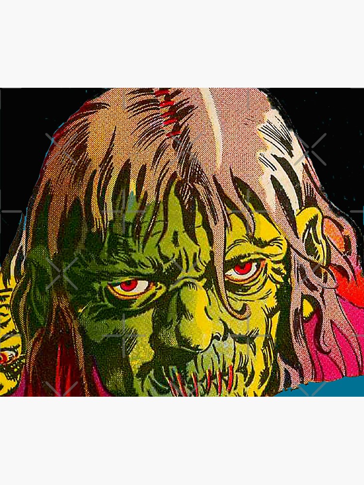 "The Thing, Comic Book Zombie Monster 1950s" Throw Blanket by ...