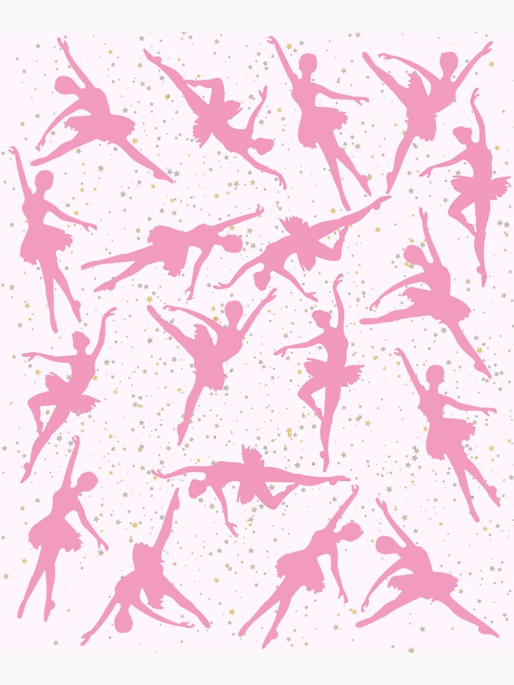 "pink glitter ballerina" Sticker for Sale by azurebleu | Redbubble