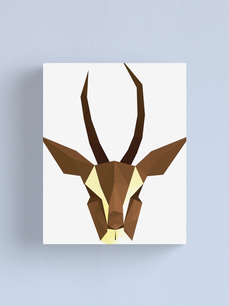"Geometric Gazelle" Canvas Print for Sale by brianasantoro | Redbubble