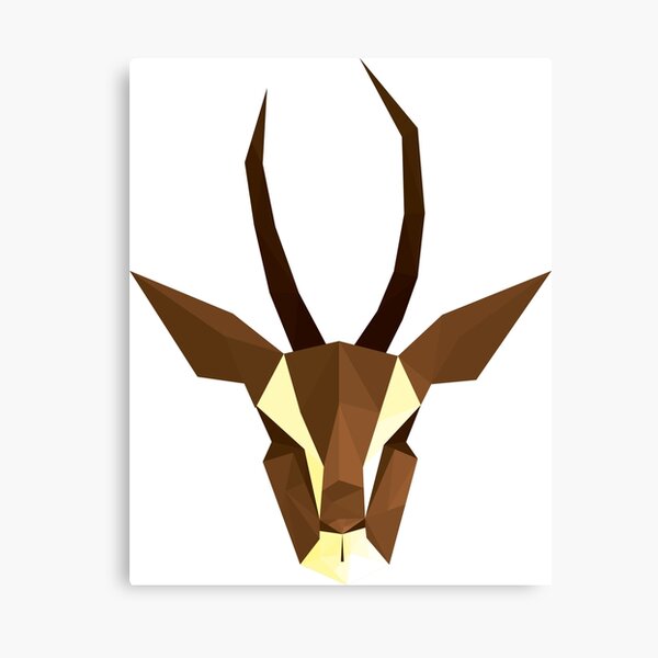 "Geometric Gazelle" Canvas Print for Sale by brianasantoro | Redbubble