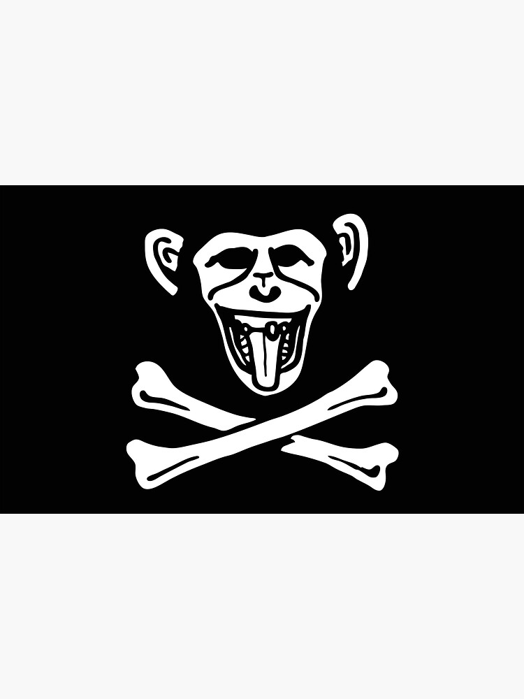 "Iron Chimp Jolly Roger" Sticker for Sale by TheLangdon | Redbubble