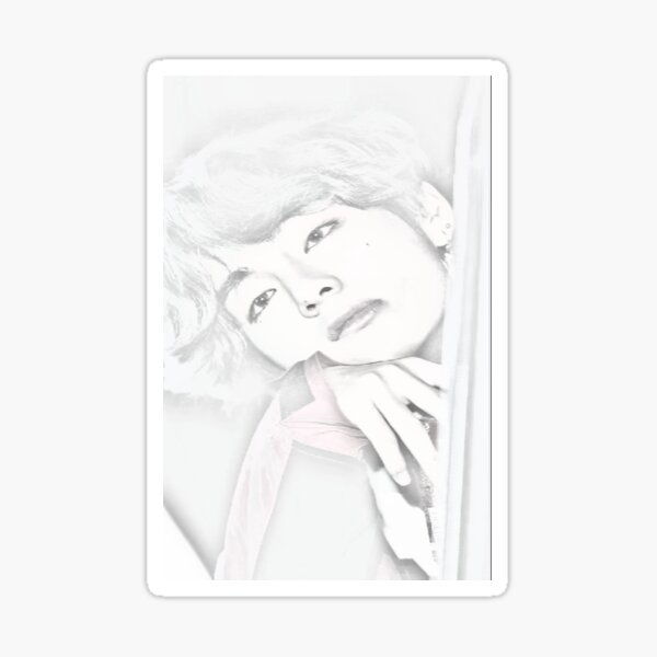 "Taehyung Tae Bts" Sticker for Sale by Kpoppoliverse | Redbubble