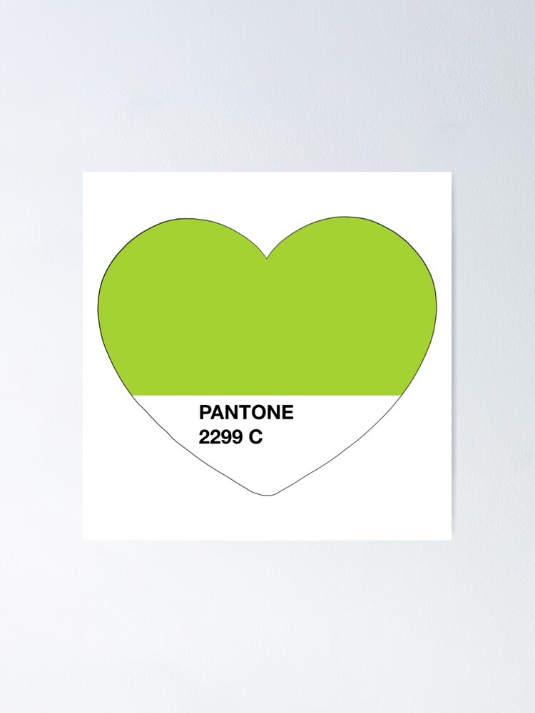 "Pantone Heart in 2299 C" Poster by GhostLonging | Redbubble