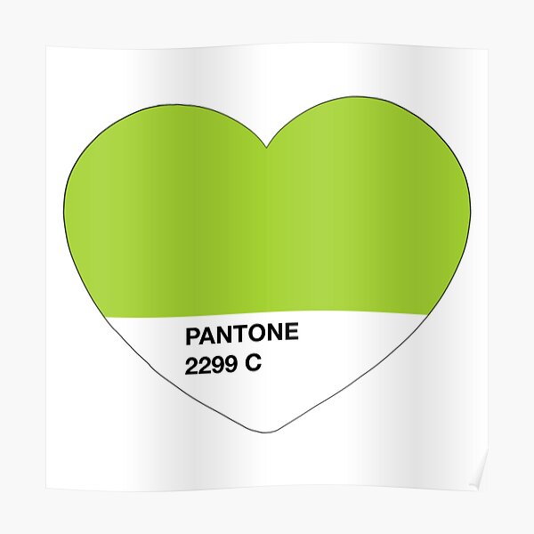 "Pantone Heart in 2299 C" Poster by GhostLonging | Redbubble