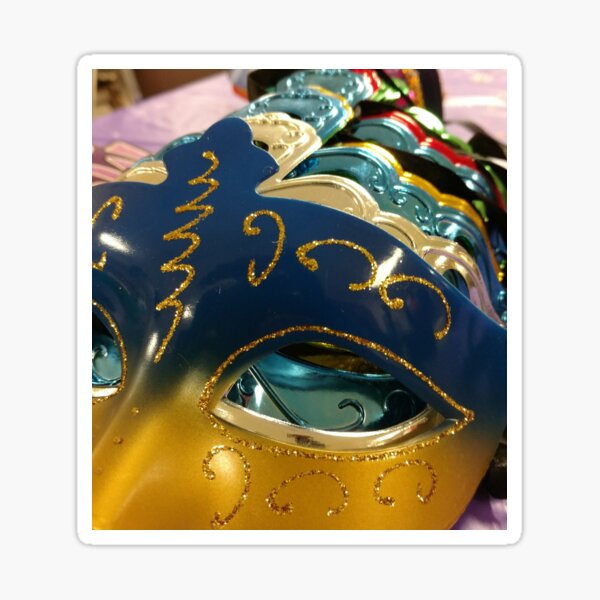 "Mardi Gras Masquerade Masks" Sticker for Sale by Mothe3rd | Redbubble