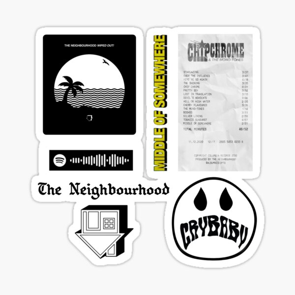 "The Neighbourhood inspired sticker pack " Sticker for Sale by ...