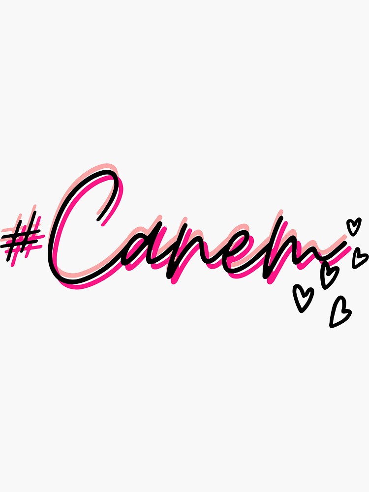 "#Canem" Sticker for Sale by ElianaTorres | Redbubble