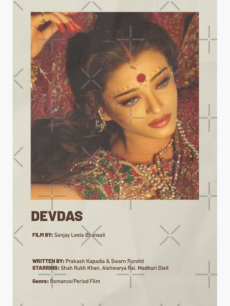 "Devdas - minimalist movie poster " Sticker for Sale by BollywoodAI ...