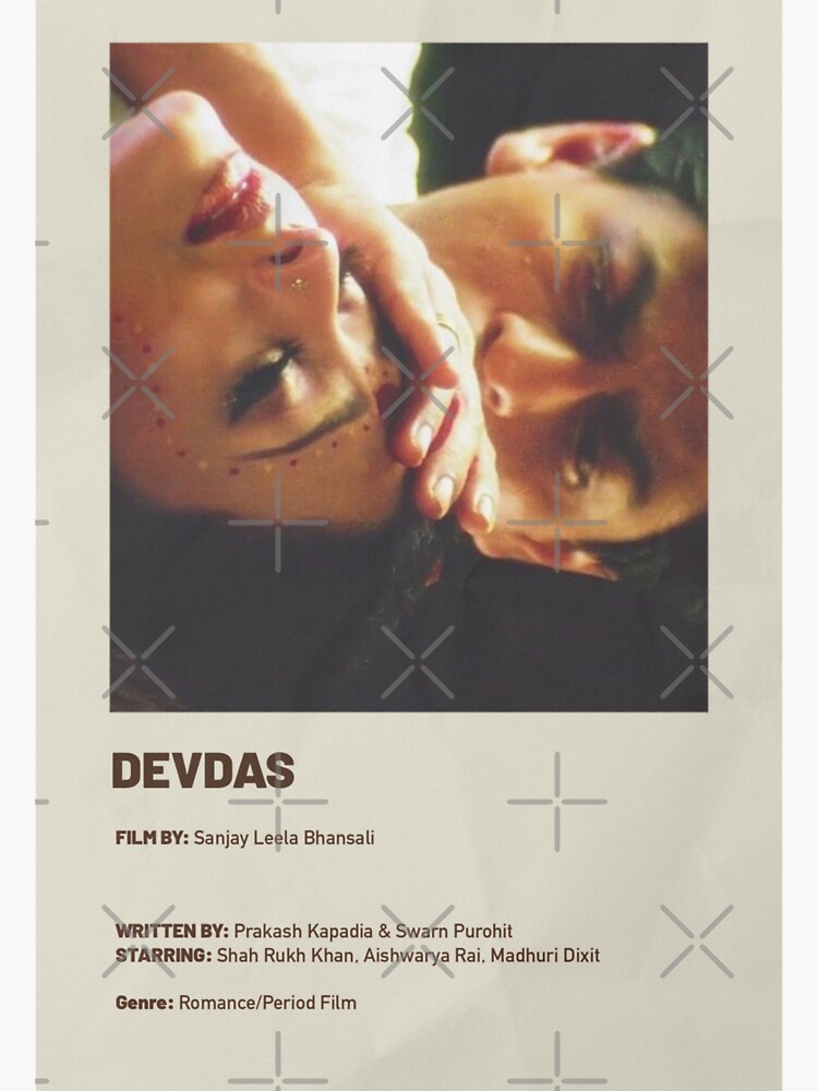 "Devdas - minimalist movie poster " Sticker for Sale by BollywoodAI ...