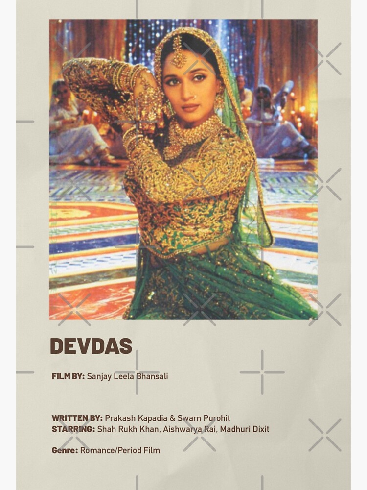 "Devdas - minimalist movie poster " Sticker for Sale by BollywoodAI ...