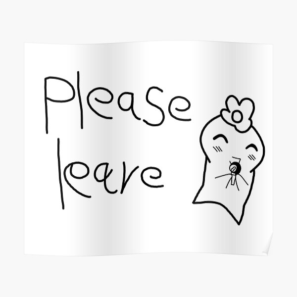 "ATEEZ Yeosang "Please leave Hehetmon"" Poster by ErvaKrblt | Redbubble