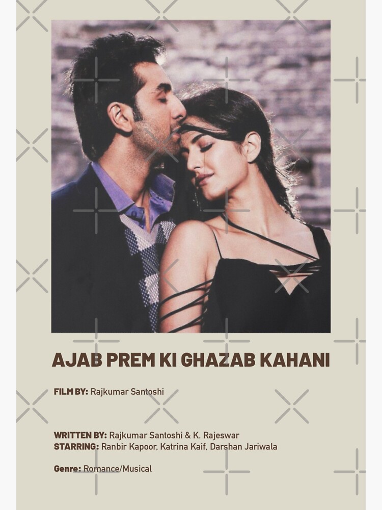 "Ajab Prem Ki Ghazab Kahani - minimalist movie poster " Sticker for ...