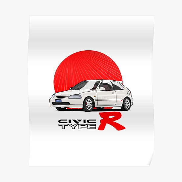"Honda Civic EK9 Type R" Poster for Sale by art-ddesign2254 | Redbubble