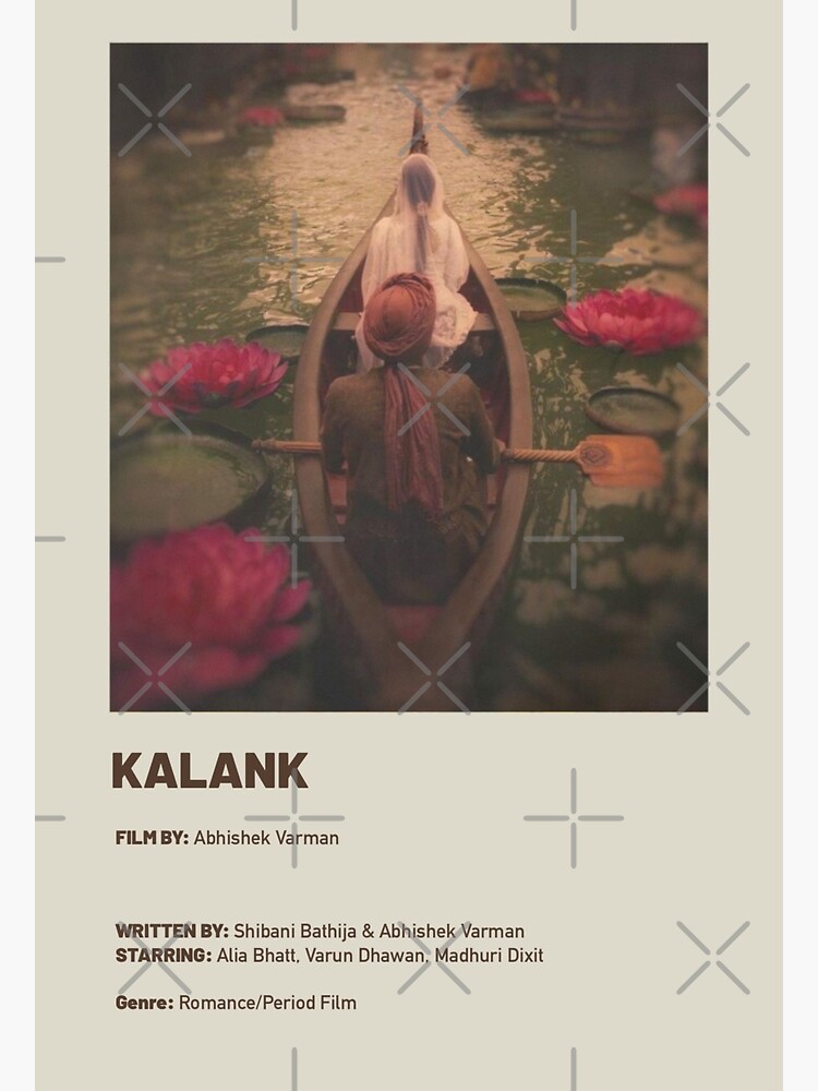 "Kalank - minimalist movie poster " Poster for Sale by ...