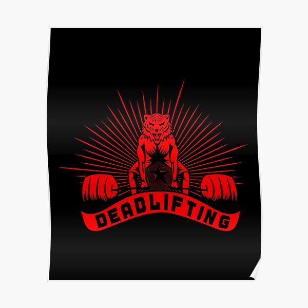 "deadlifting wolf human design for a weightlifter" Poster for Sale by ...