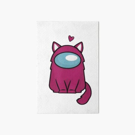 "cat is sus" Art Board Print for Sale by Rhme | Redbubble