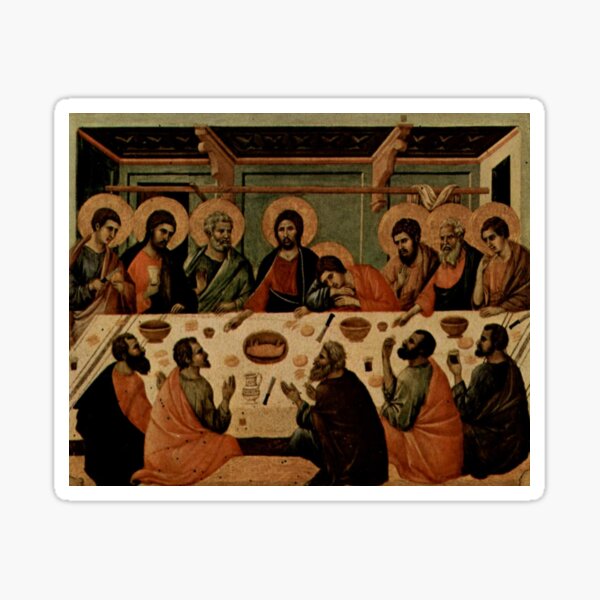 "Easter: the Last Supper" Sticker for Sale by koo17leon | Redbubble