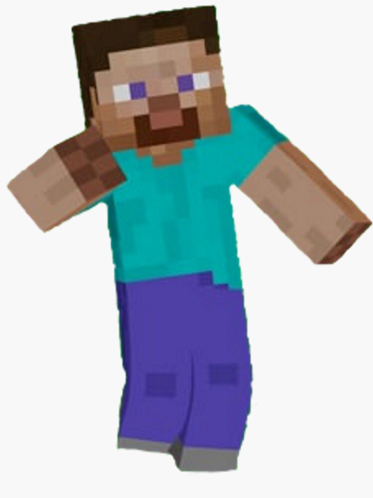 "Minecraft Man" Sticker for Sale by ImmaA | Redbubble