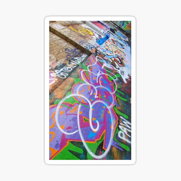 "Zest Graffiti Wall Art" Sticker by AltAngle-Photos | Redbubble