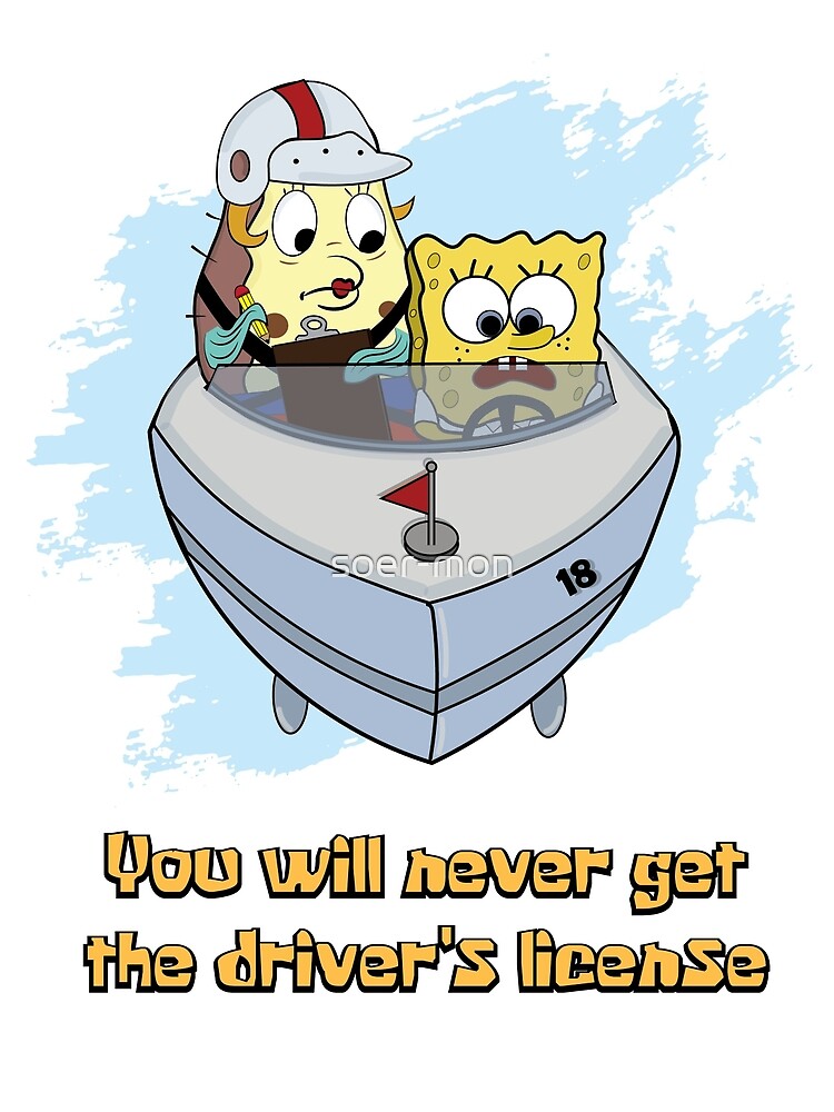 "spongebob driver's license-fan art" Photographic Print by soer-mon ...