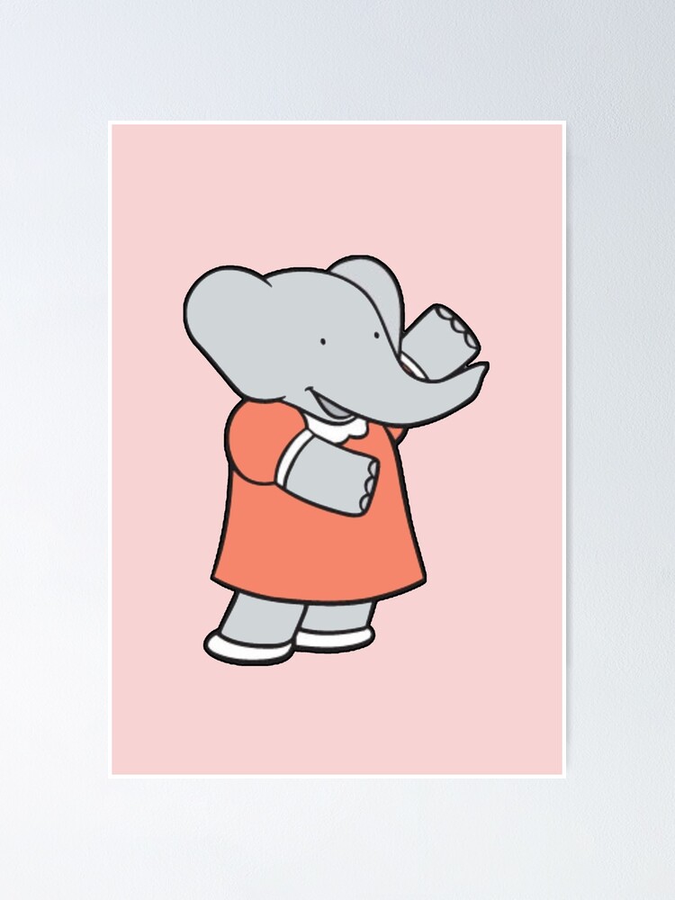 "Flora Babar's Daughter Elephant" Poster for Sale by nostalgia-store ...
