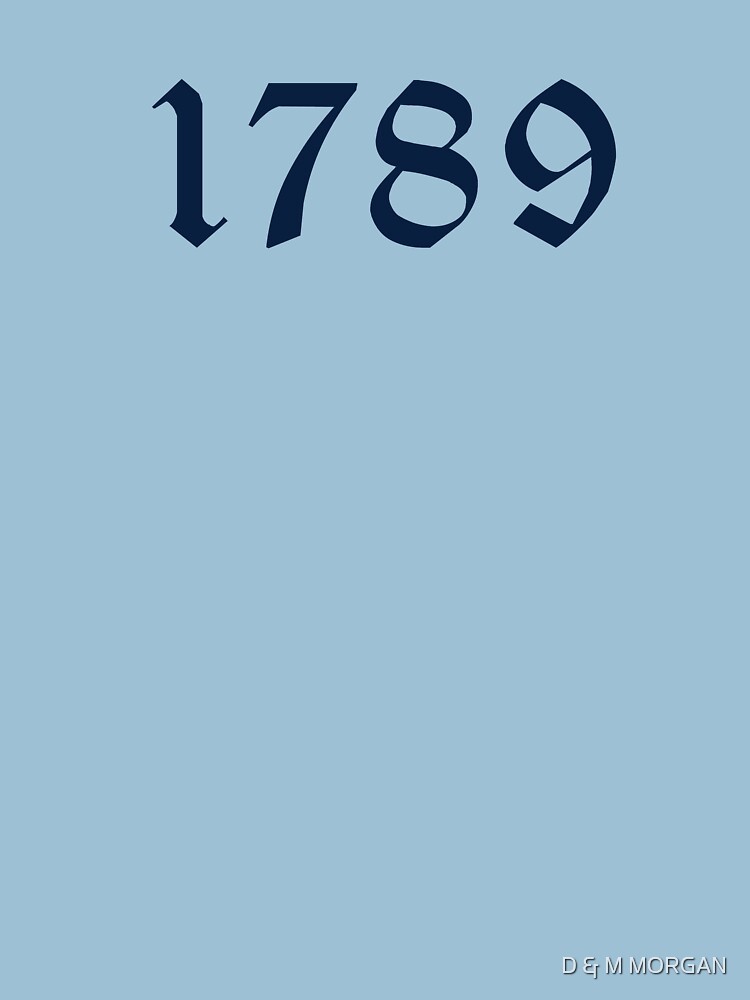 "1789" T-shirt for Sale by TheBoro | Redbubble | unc t-shirts ...