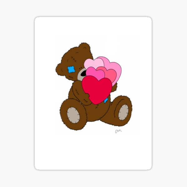 "Love Bear" Sticker by ateacupofart | Redbubble