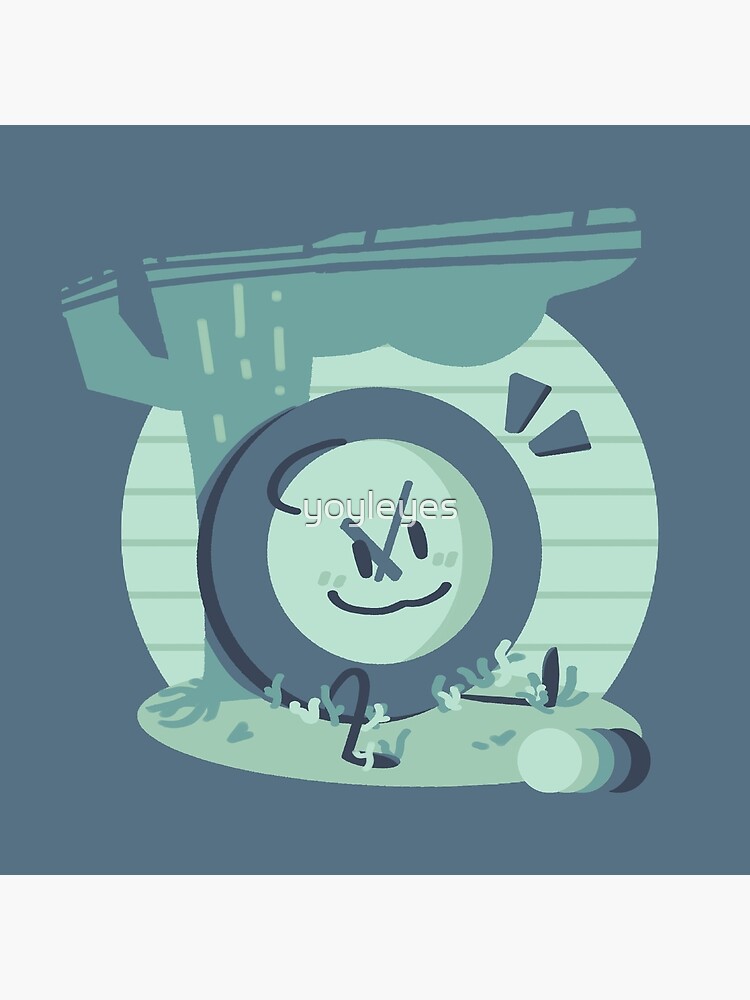 "time to relax! bfb clock!" Poster for Sale by yoyleyes | Redbubble